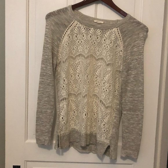 Mystree | Sweaters | Mystree Sheer Lacey Sweater | Poshmark
